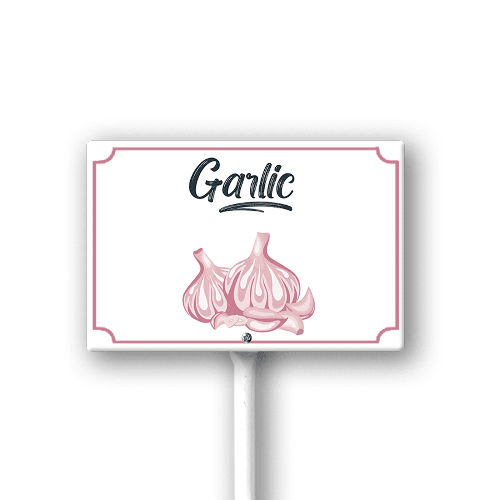 Eveokoki Vegetable Signs With Stake Garlic Garden Signs For Vegetables ...