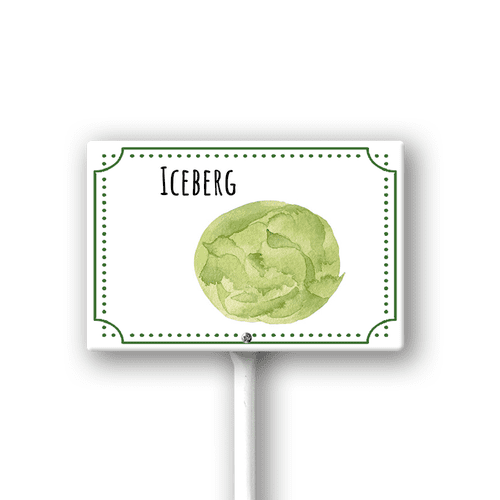 Eveokoki Vegetable Signs With Stake Iceberg Garden Signs For Vegetables ...