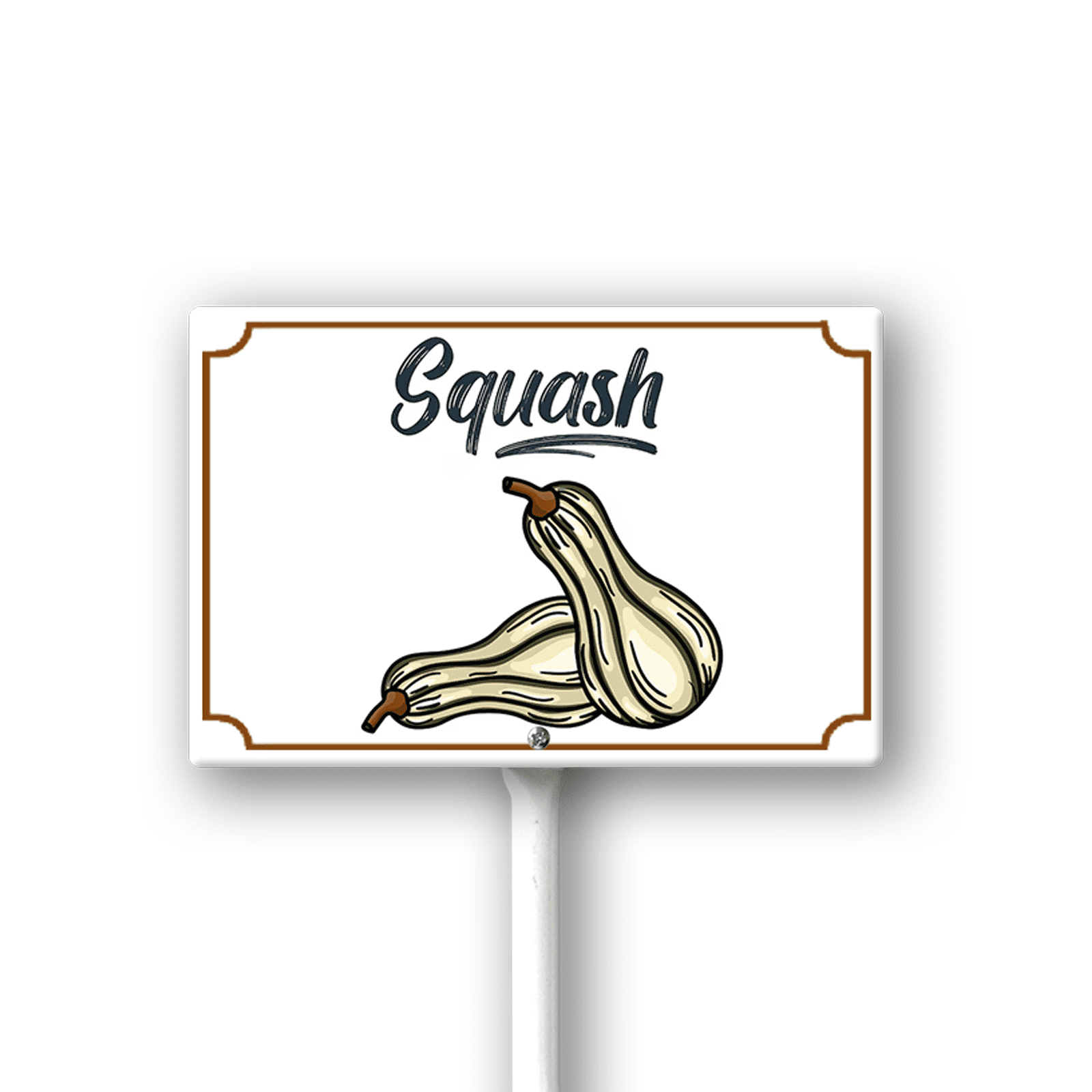 Eveokoki Vegetable Signs With Stake Squash Garden Signs For Vegetables ...