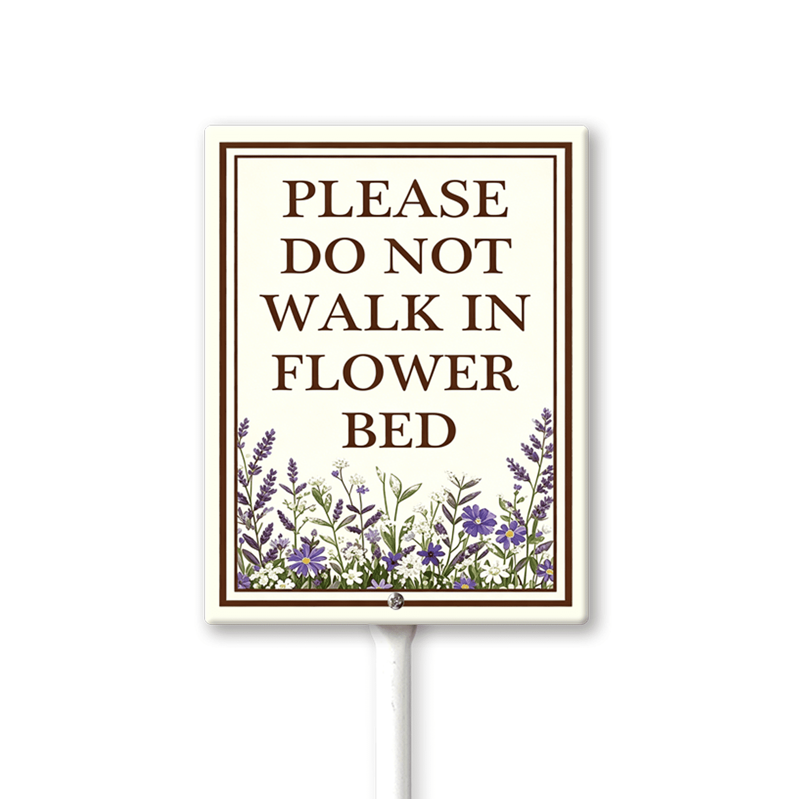 Eveokoki Vintage Garden Sign - "Please Do Not Walk In Flower Bed ...