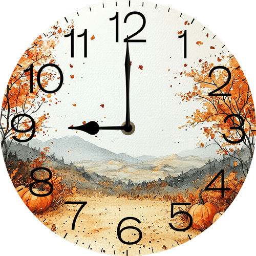 Eveokoki Wall Clock,Cozy Autumn Kitchen Decor and Accessories ...