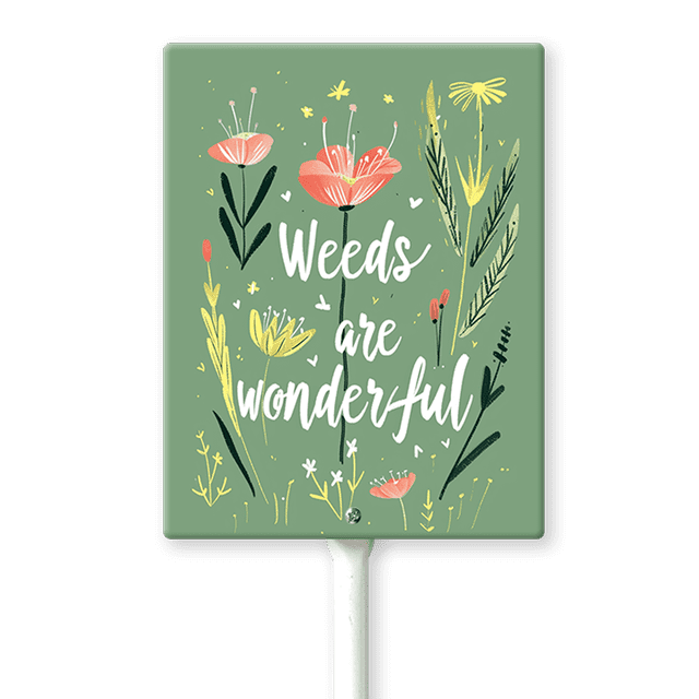 Eveokoki Weed Are Wonderful Sign With Stake Yard Sign 4.6x6inch ...