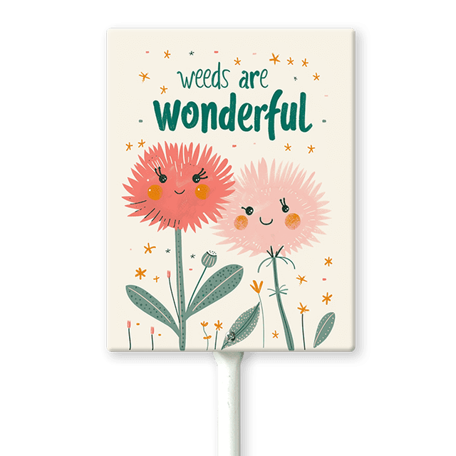 Eveokoki Weed Are Wonderful Sign With Stake Yard Sign 4.6x6inch ...