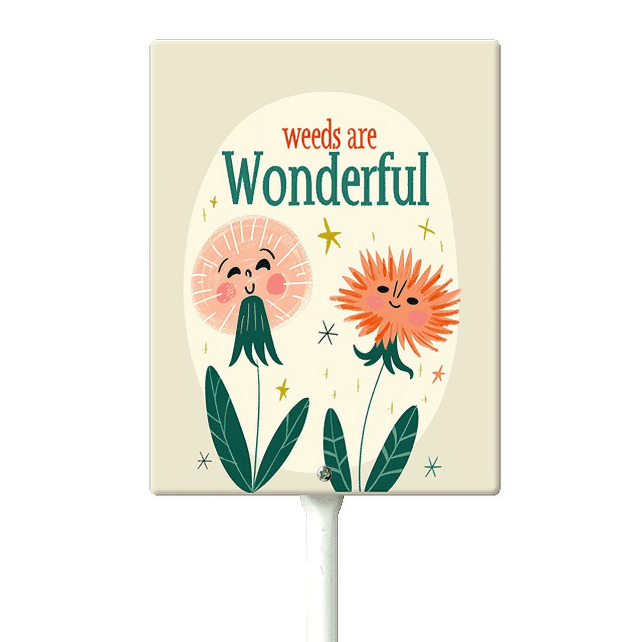 Eveokoki Weed Are Wonderful Sign With Stake Yard Sign 4.6x6inch ...