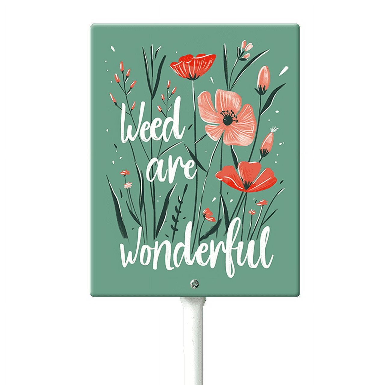 Eveokoki Weed Are Wonderful Sign With Stake Yard Sign 4.6x6inch ...