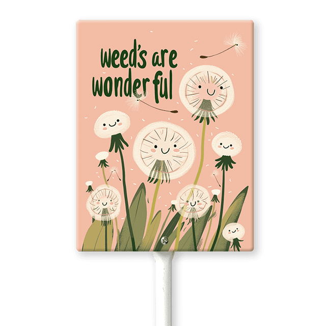 Eveokoki Weed Are Wonderful Sign With Stake Yard Sign 4.6x6inch ...