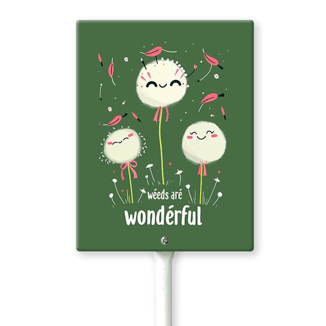 Eveokoki Weed Are Wonderful Sign With Stake Yard Sign 4.6x6inch ...
