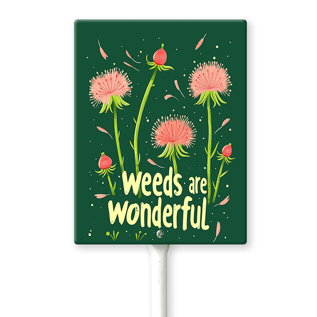 Eveokoki Weed Are Wonderful Sign With Stake Yard Sign 7x8.8inch ...