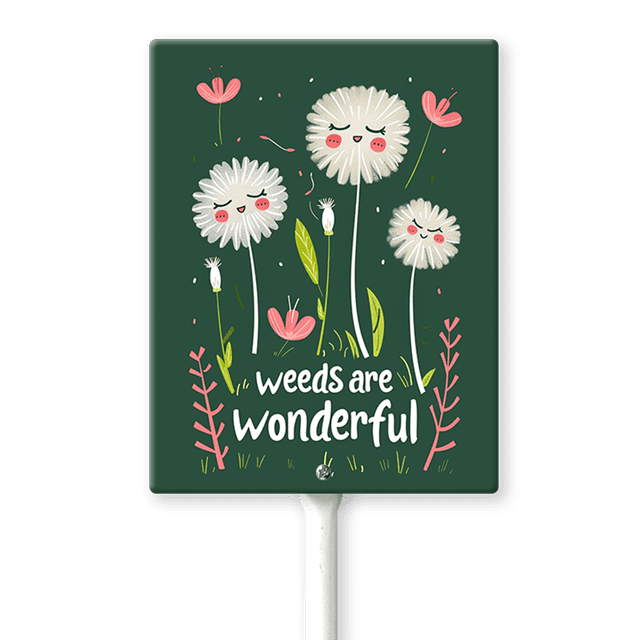 Eveokoki Weed Are Wonderful Sign With Stake Yard Sign 7x8.8inch ...