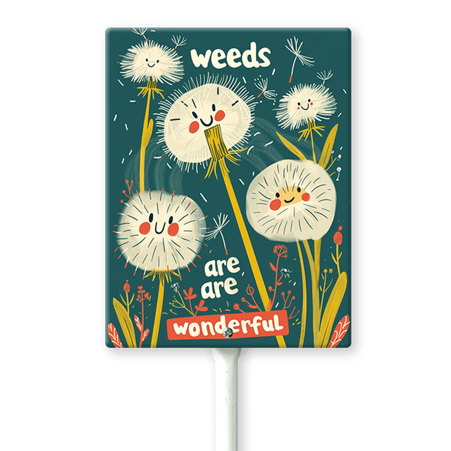 Eveokoki Weed Are Wonderful Sign With Stake Yard Sign 7x8.8inch ...