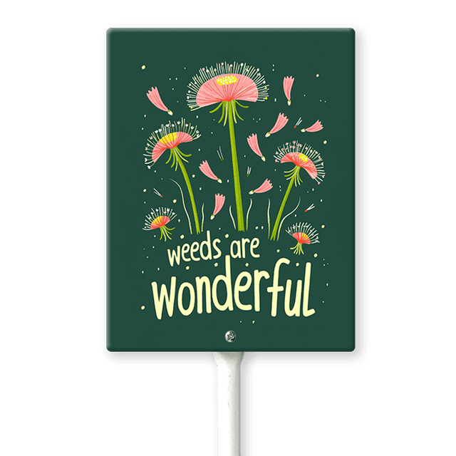 Eveokoki Weed Are Wonderful Sign With Stake Yard Sign 7x8.8inch ...