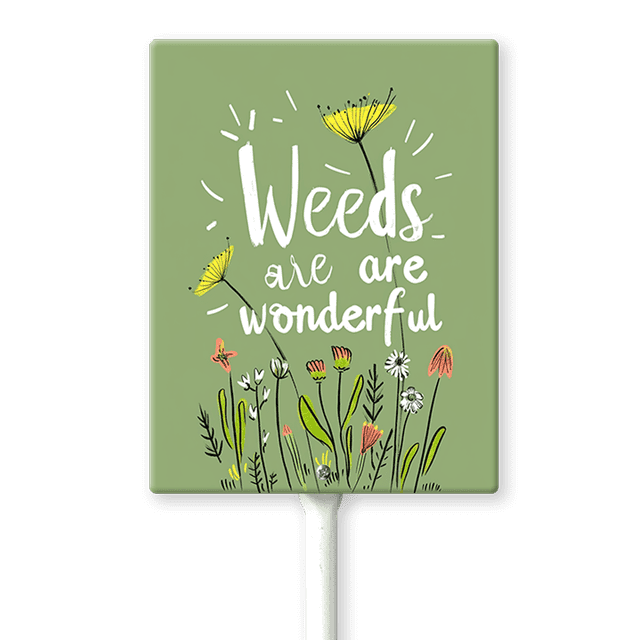 Eveokoki Weed Are Wonderful Sign With Stake Yard Sign 8x12inch ...