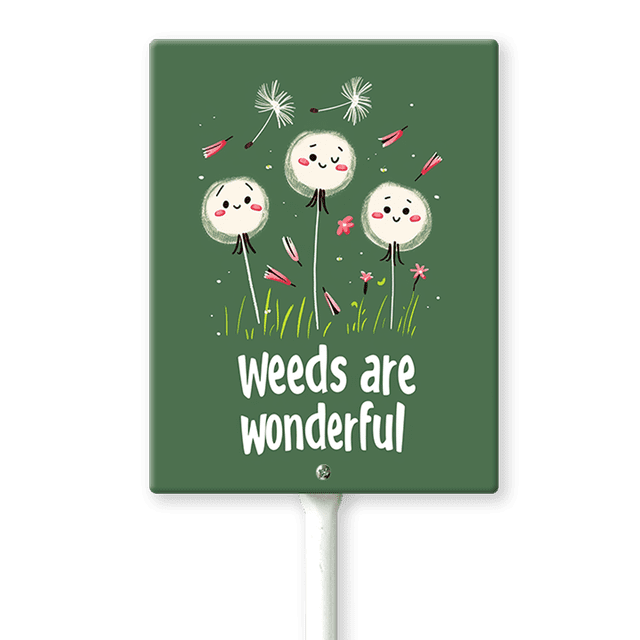 Eveokoki Weed Are Wonderful Sign With Stake Yard Sign 8x12inch ...
