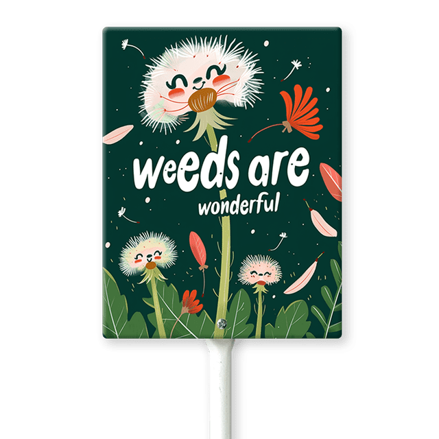 Eveokoki Weed Are Wonderful Sign With Stake Yard Sign 8x12inch ...