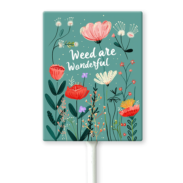 Eveokoki Weed Are Wonderful Sign With Stake Yard Sign 8x12inch ...