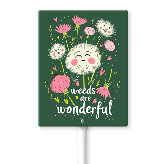 Eveokoki Weed Are Wonderful Sign With Stake Yard Sign 8x12inch ...