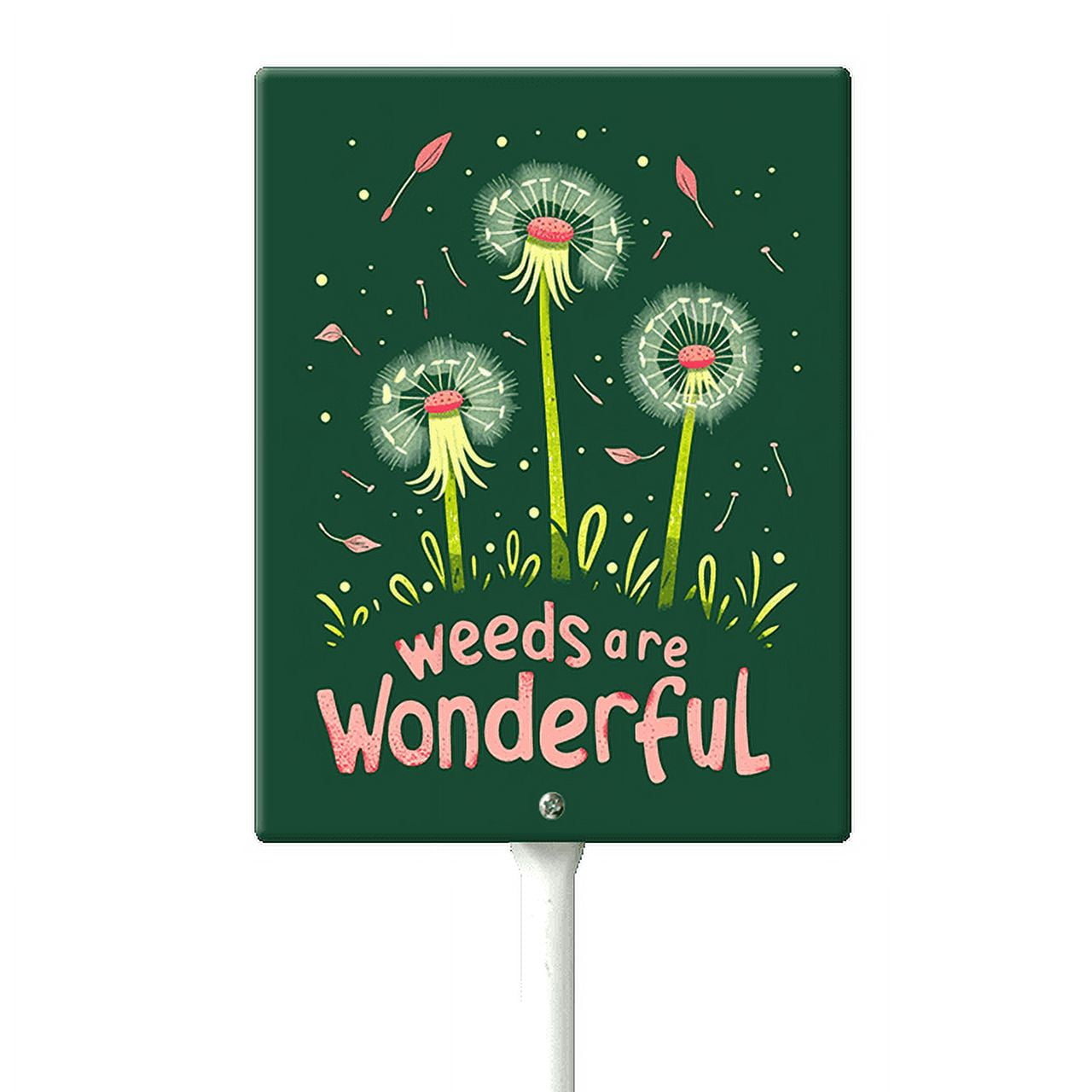 Eveokoki Weed Are Wonderful Sign With Stake Yard Sign 8x12inch ...