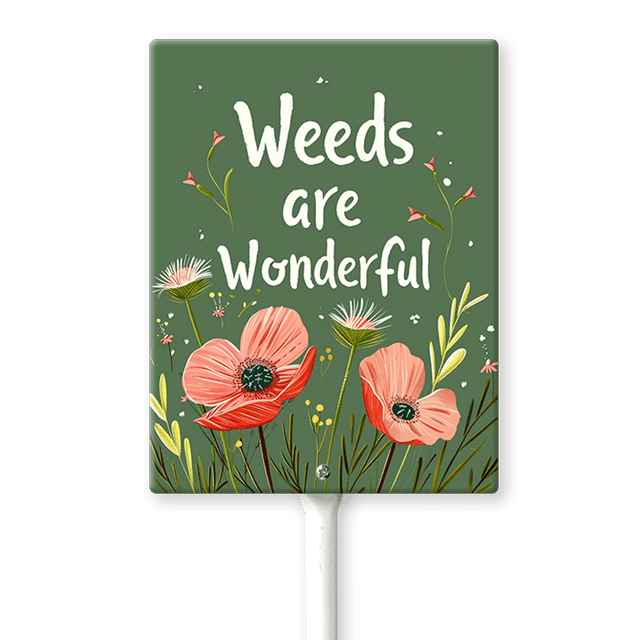 Eveokoki Weed Are Wonderful Sign With Stake Yard Sign 8x12inch ...