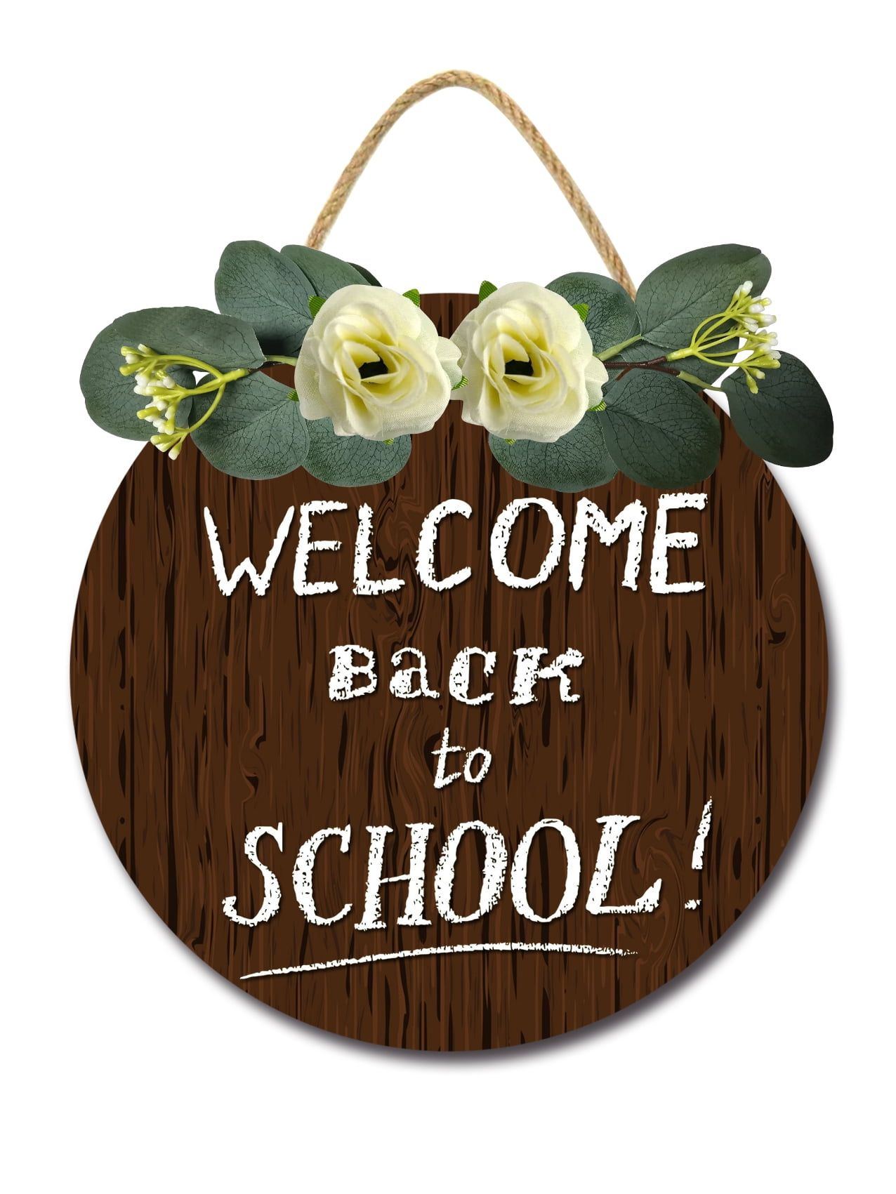 Eveokoki Welcome Back To School Door Sign Classroom Door Hanger Back to ...