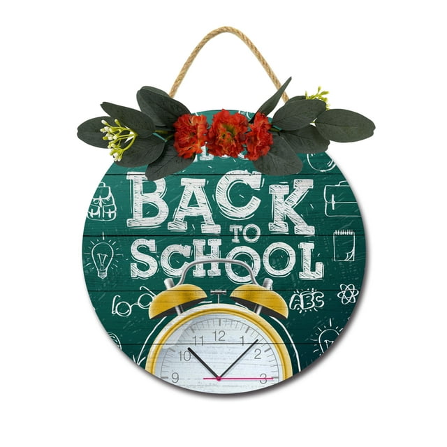 Eveokoki Welcome Back To School Door Sign Classroom Door Hanger Back to ...