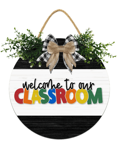 Eveokoki Welcome Sign for Classroom Door Welcome To Our Classroom Front ...