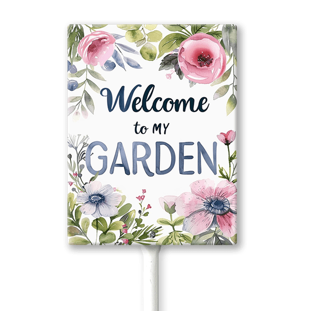 Eveokoki Welcome To My Garden Sign with Stake, Welcome Decoration Yard ...