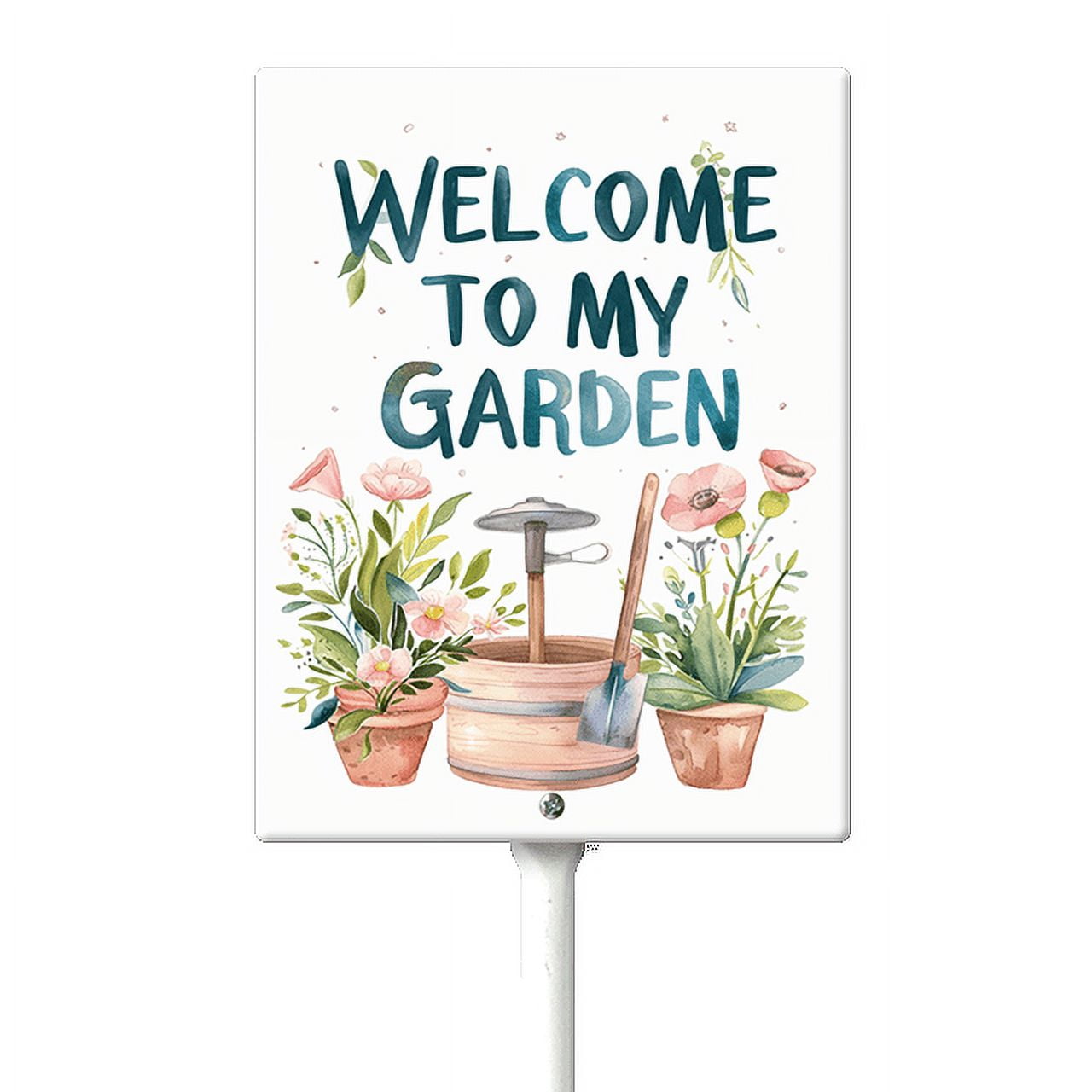 Eveokoki Welcome To My Garden Sign with Stake, Welcome Decoration Yard ...