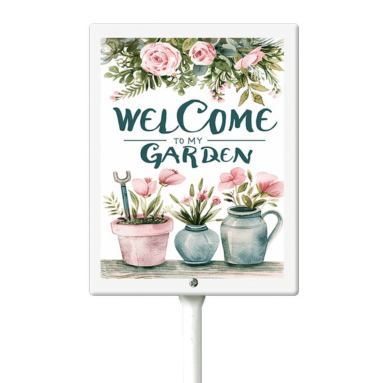 Eveokoki Welcome To My Garden Sign with Stake, Welcome Decoration Yard ...