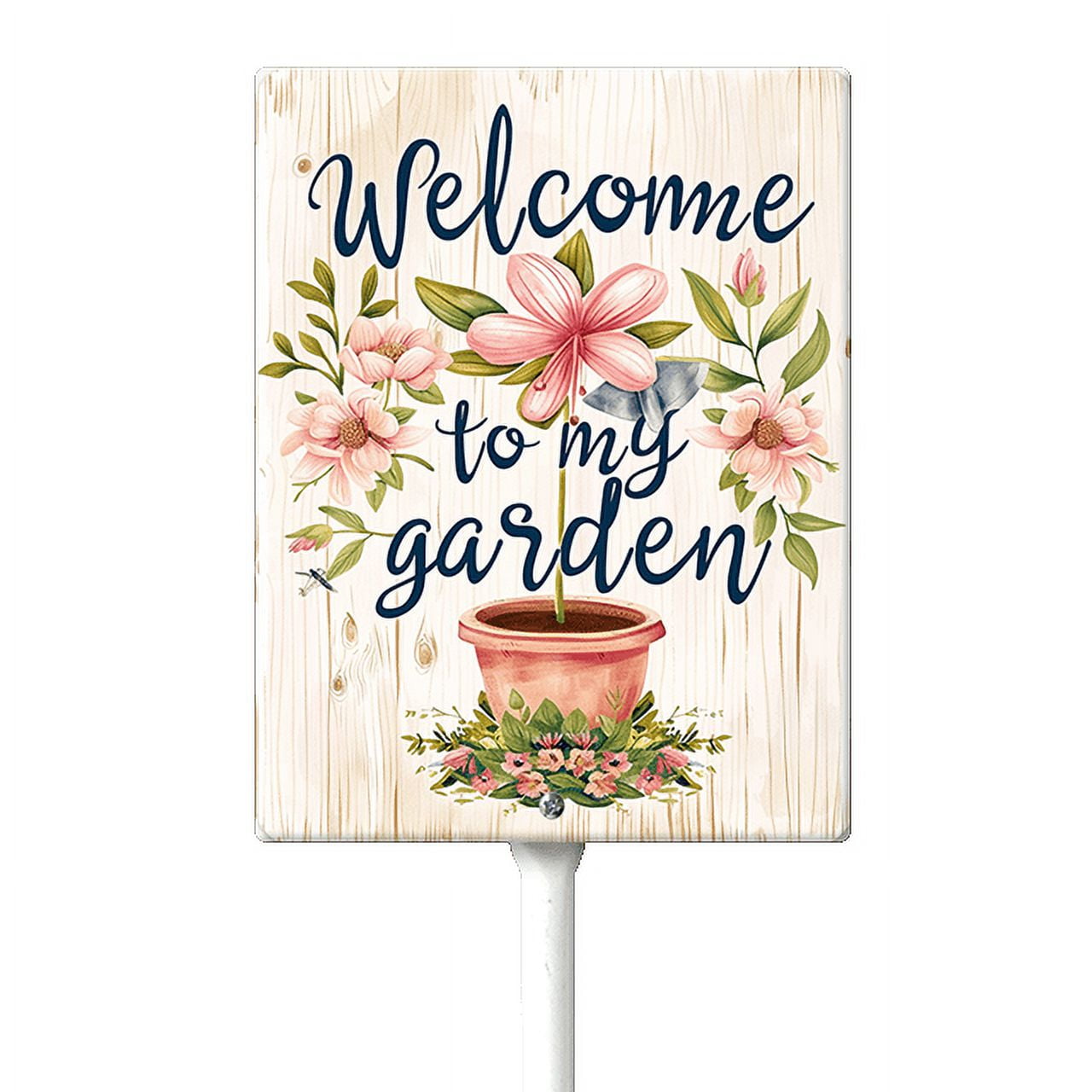 Eveokoki Welcome To My Garden Sign with Stake, Welcome Decoration Yard ...