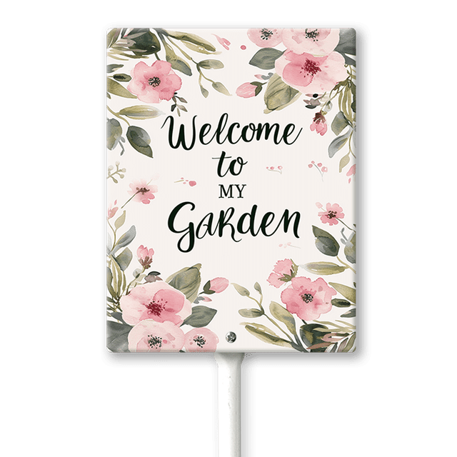 Eveokoki Welcome To My Garden Sign with Stake, Welcome Decoration Yard ...