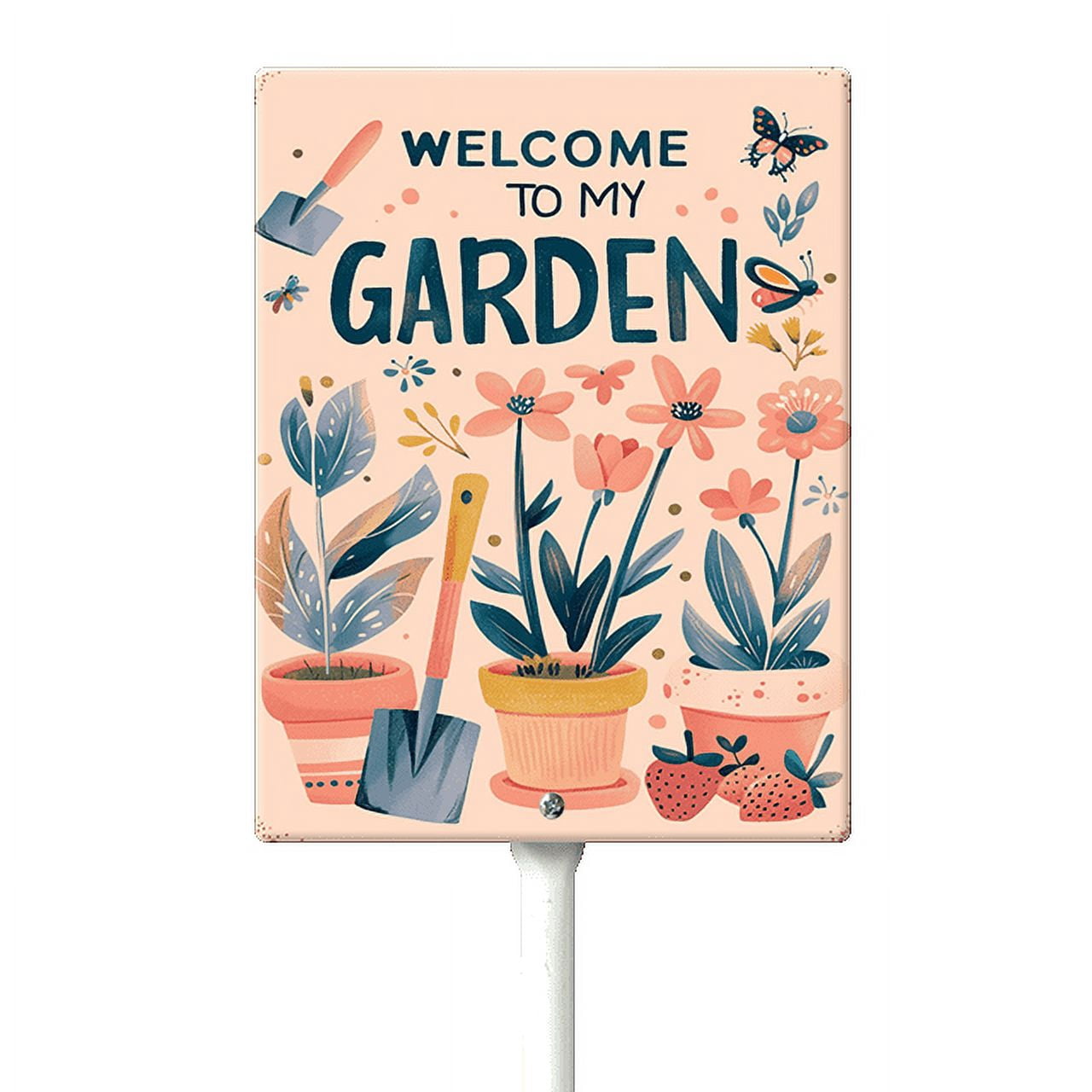 Eveokoki Welcome To My Garden Sign with Stake, Welcome Decoration Yard ...