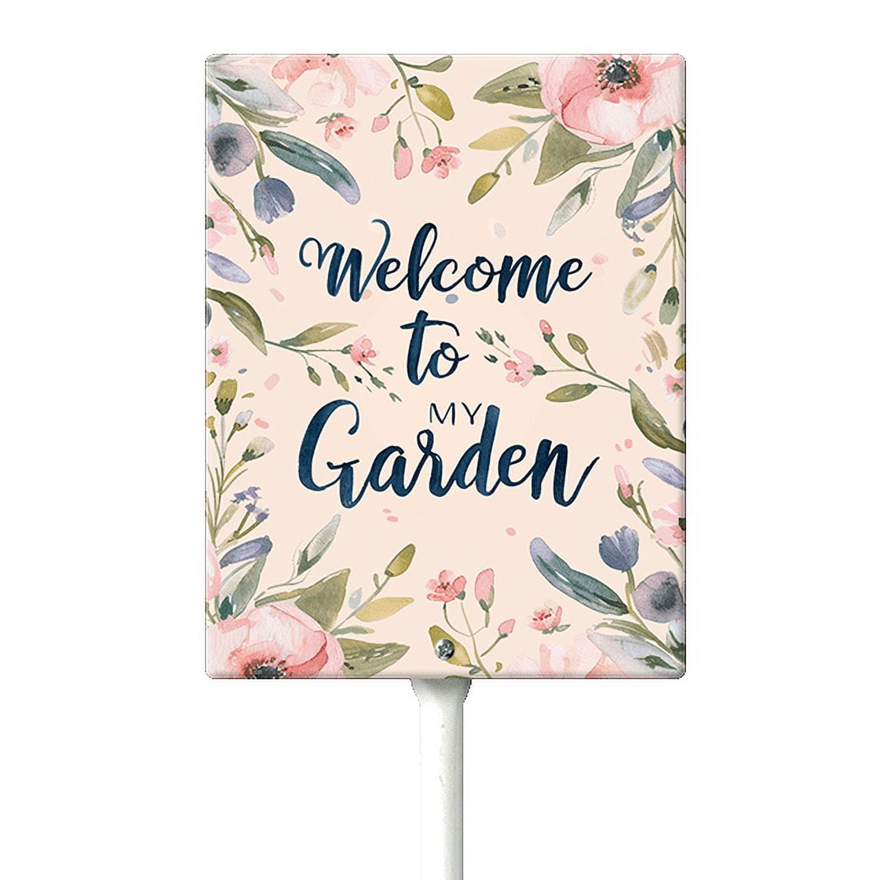 Eveokoki Welcome To My Garden Sign with Stake, Welcome Decoration Yard ...