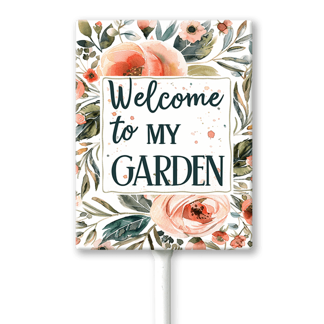 Eveokoki Welcome To My Garden Sign with Stake, Welcome Decoration Yard ...