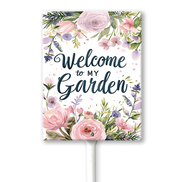 Eveokoki Welcome To My Garden Sign with Stake, Welcome Decoration Yard ...