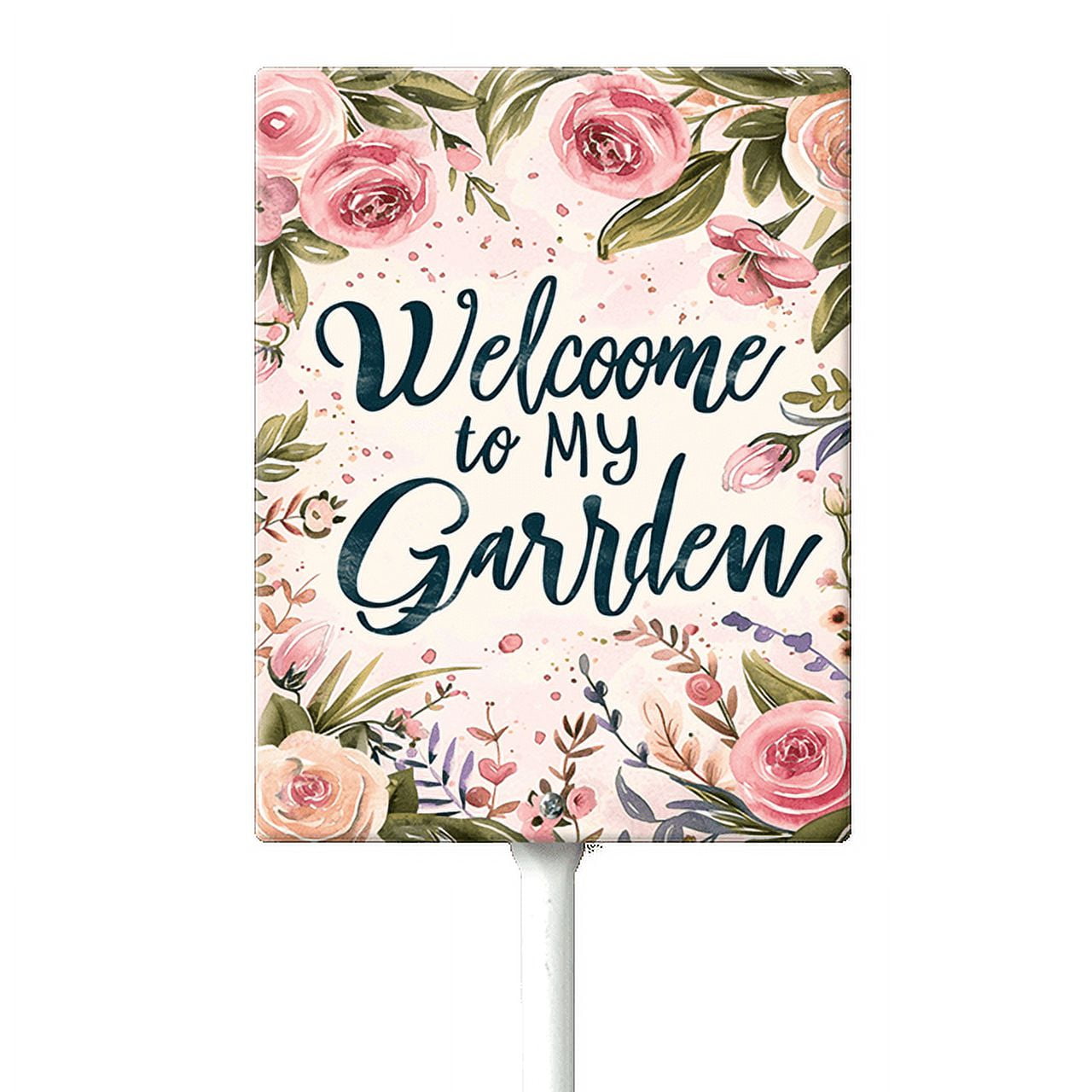 Eveokoki Welcome To My Garden Sign with Stake, Welcome Decoration Yard ...