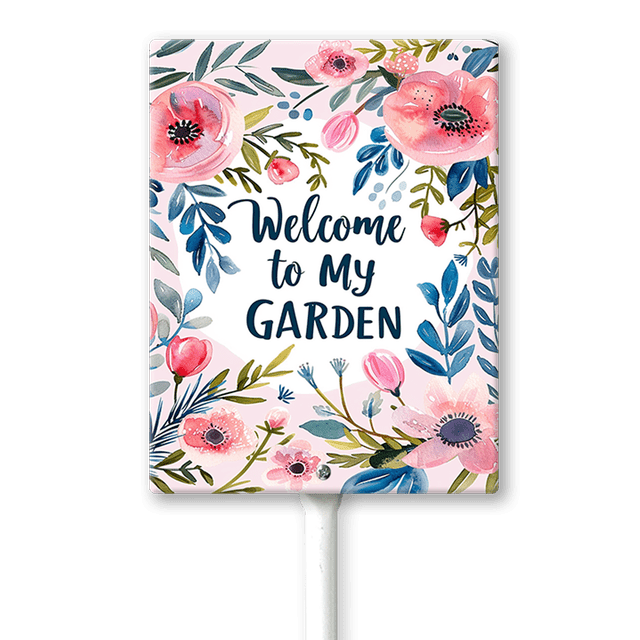 Eveokoki Welcome To My Garden Sign with Stake, Welcome Decoration Yard ...