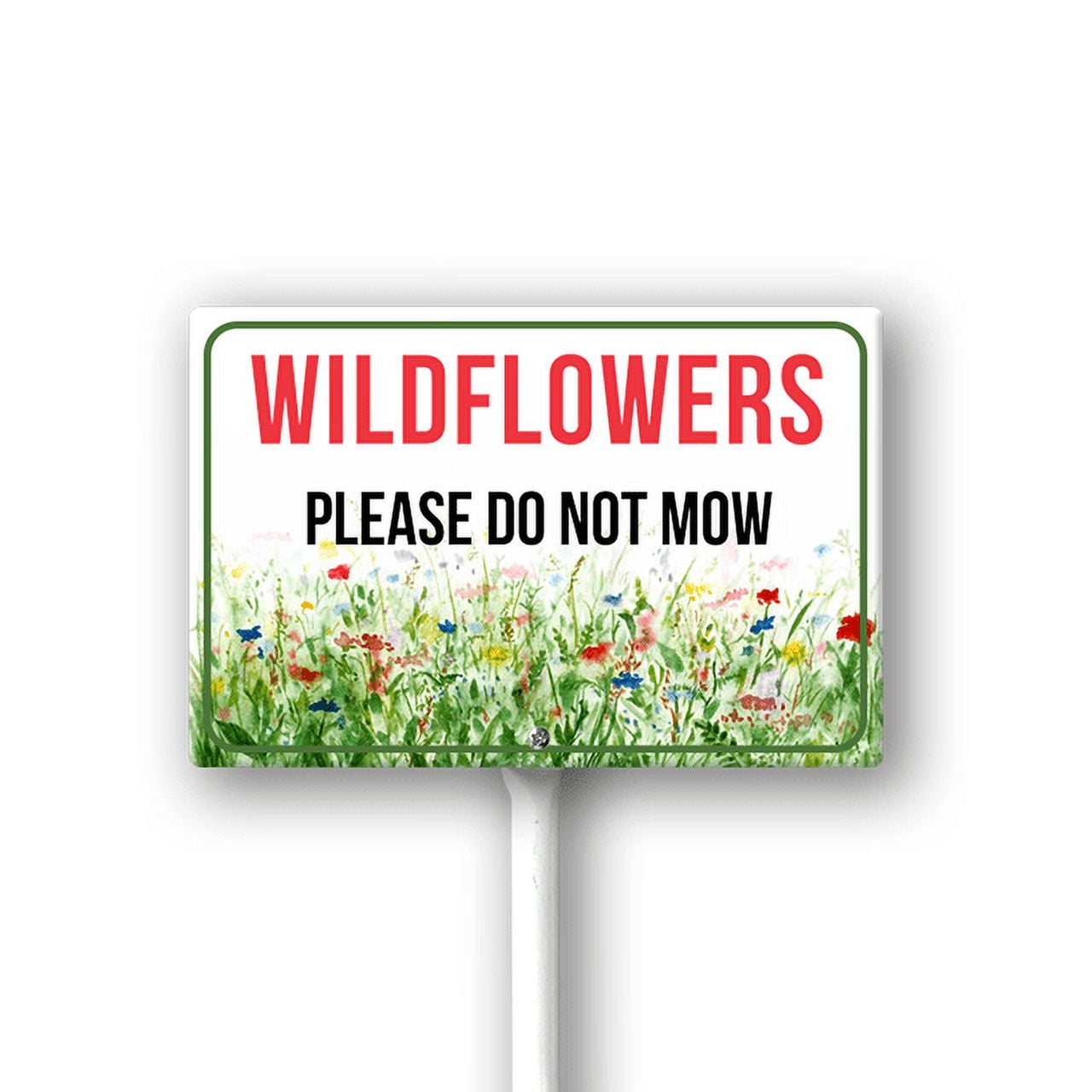 Eveokoki Wildflowers Do Not Mow for Yard, No Mow signs, Wildflower Sign ...