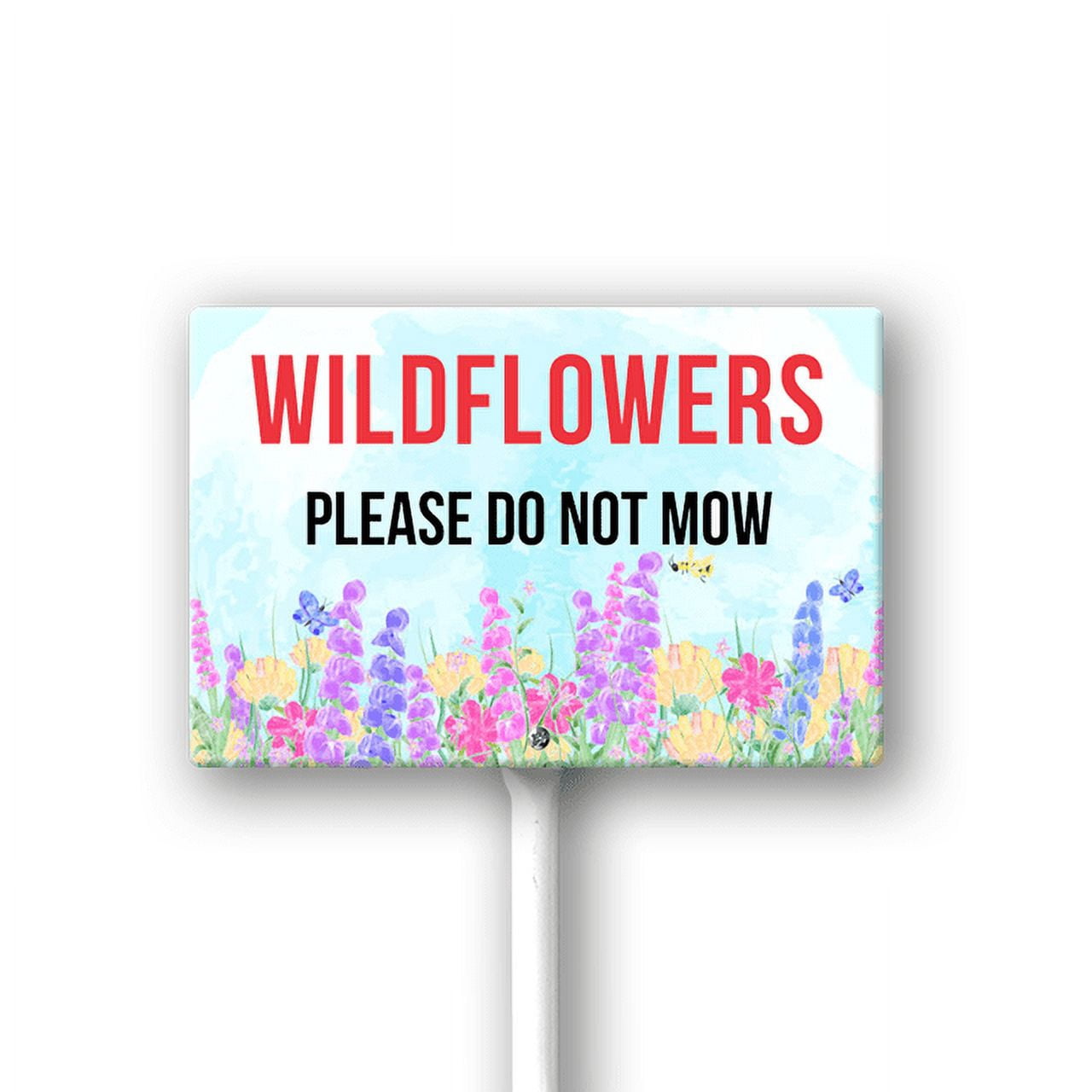 Eveokoki Wildflowers Do Not Mow for Yard, No Mow signs, Wildflower Sign ...