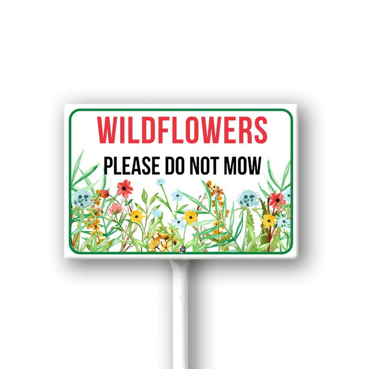 Eveokoki Wildflowers Do Not Mow for Yard, No Mow signs, Wildflower Sign ...