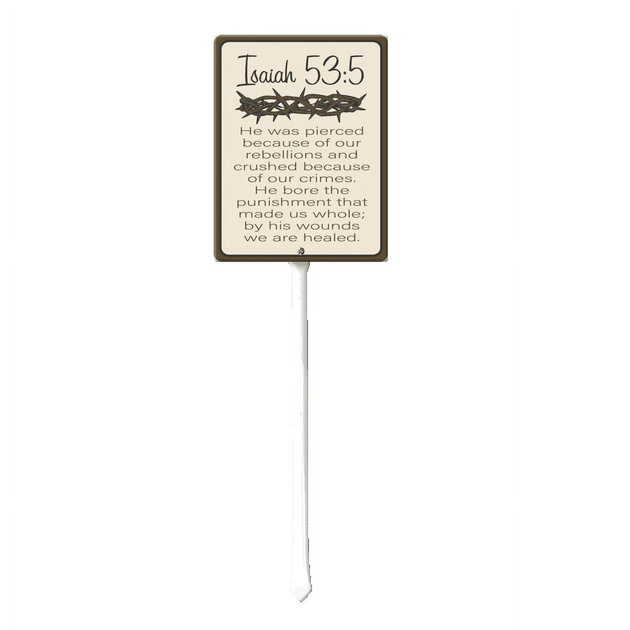 Eveokoki Yard Sign with Stakes Bible Verse Lawn Sign Colorful Lawn ...