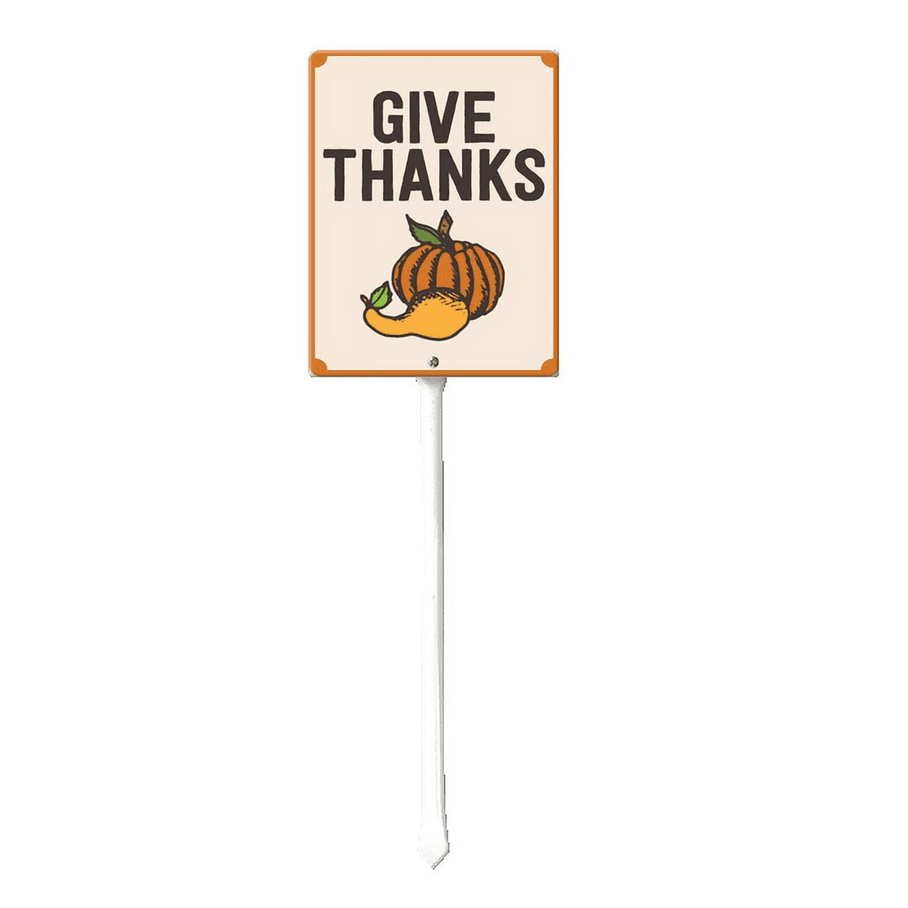 Eveokoki Yard Sign with Stakes Give Thanks Lawn Sign Colorful Lawn ...
