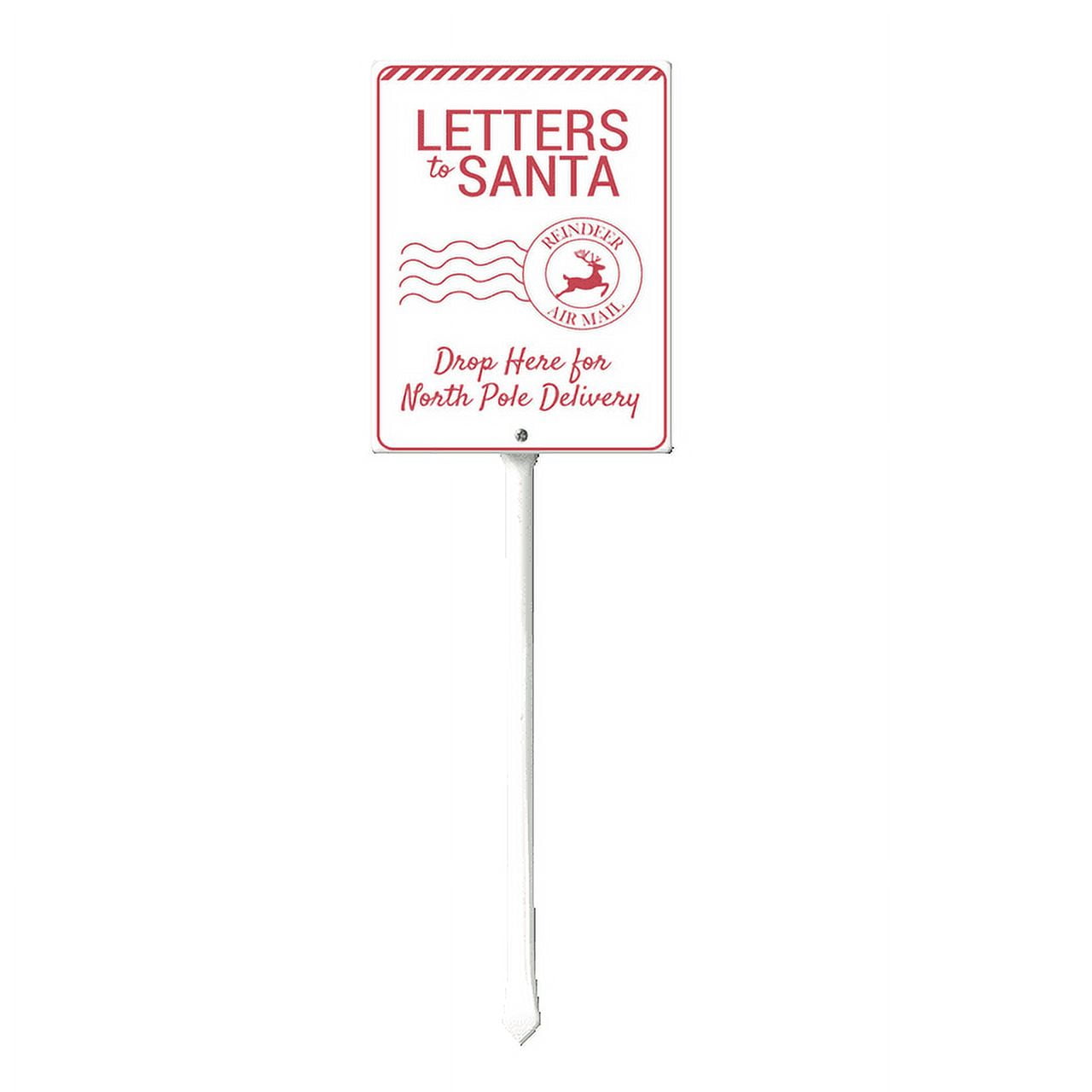 Eveokoki Yard Sign with Stakes Letters To Santa Lawn Sign Colorful Lawn ...