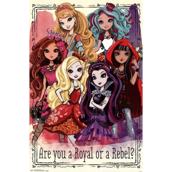 Ever After High - Group Laminated Poster Print (24 x 36) - Walmart.com