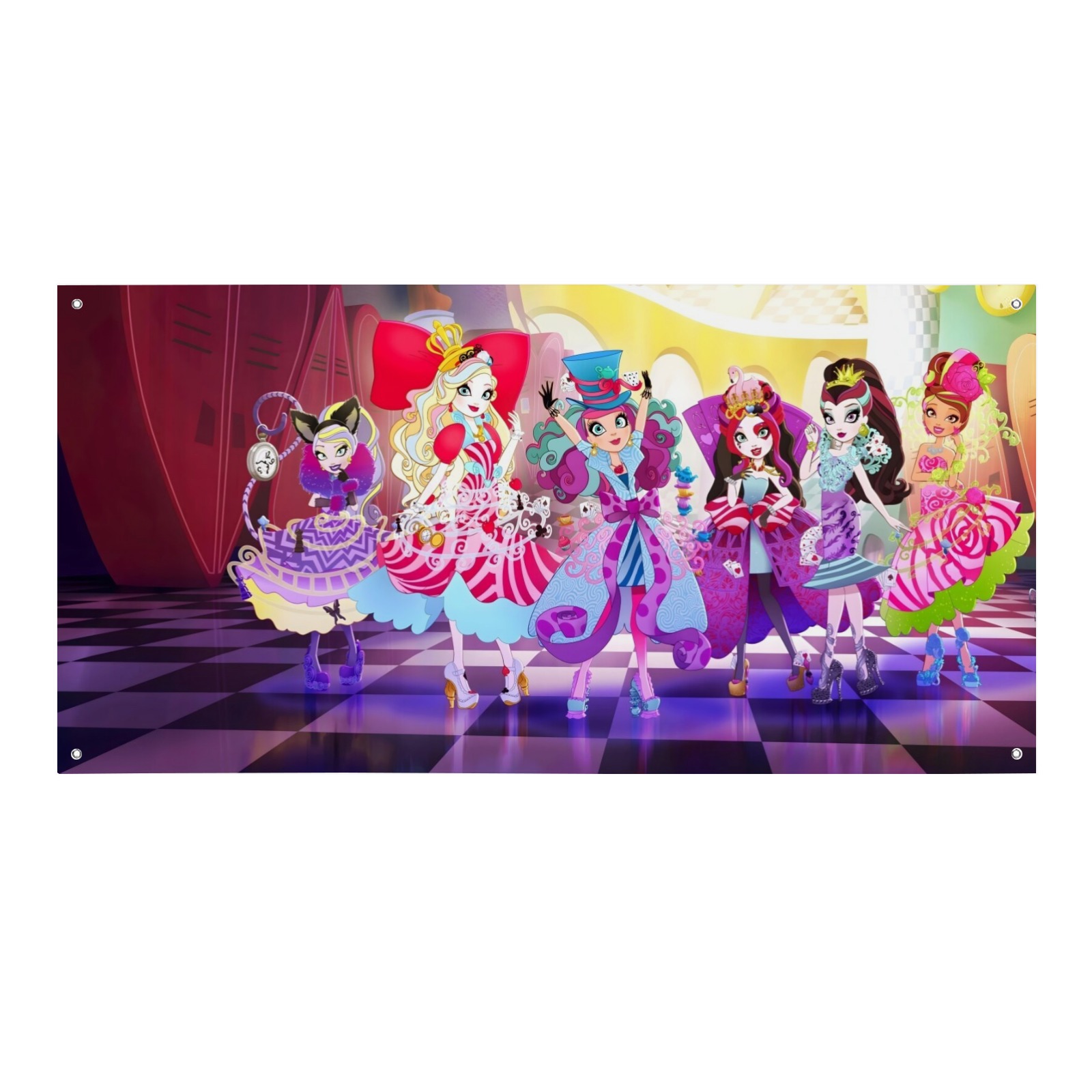 Ever After High-Theme Backdrops Banner Birthday Party Decor Supplies ...