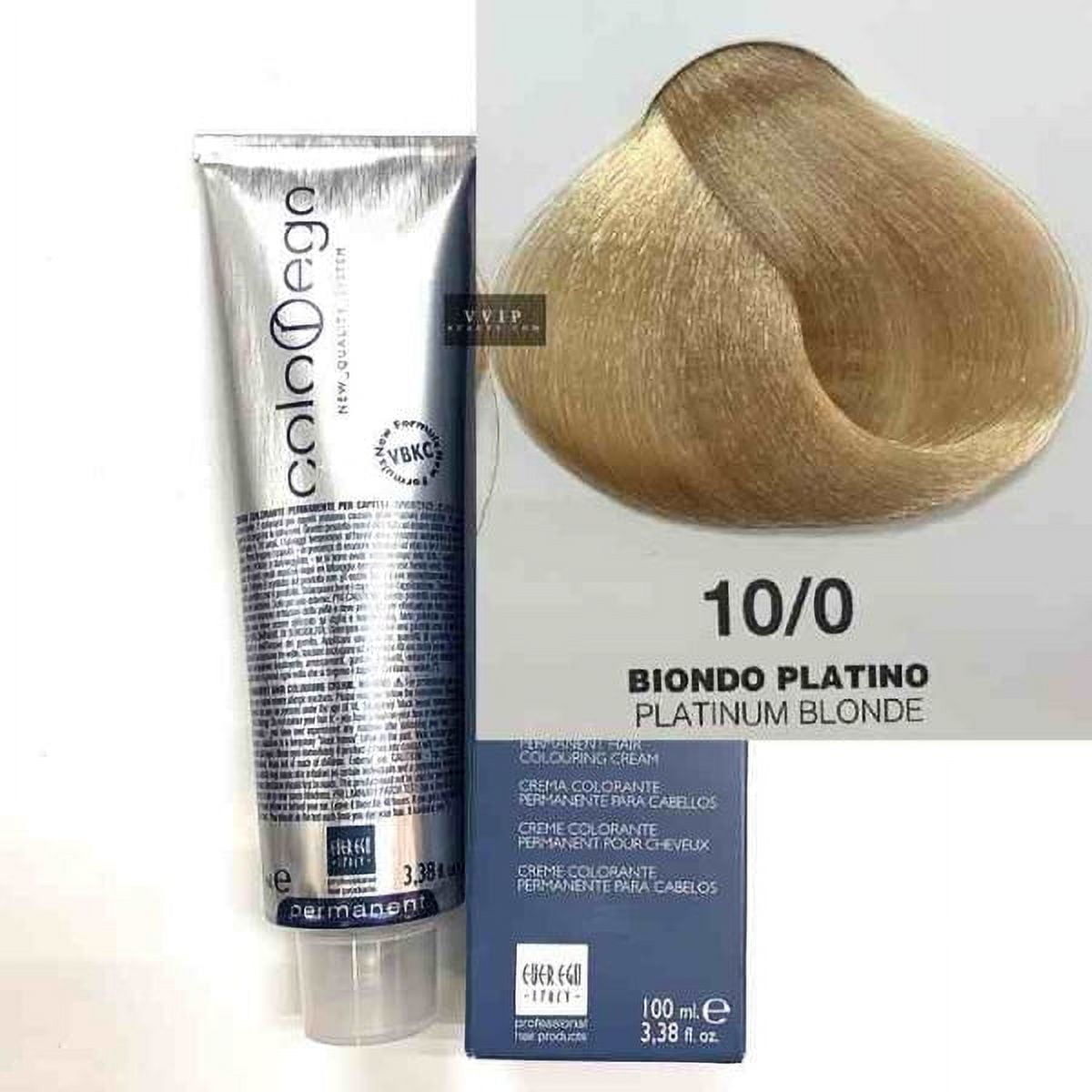 Ever Ego Alter Ego Hair Color Cream, Platinum Blonde, 10/0, 3.38 Oz, 6 ...