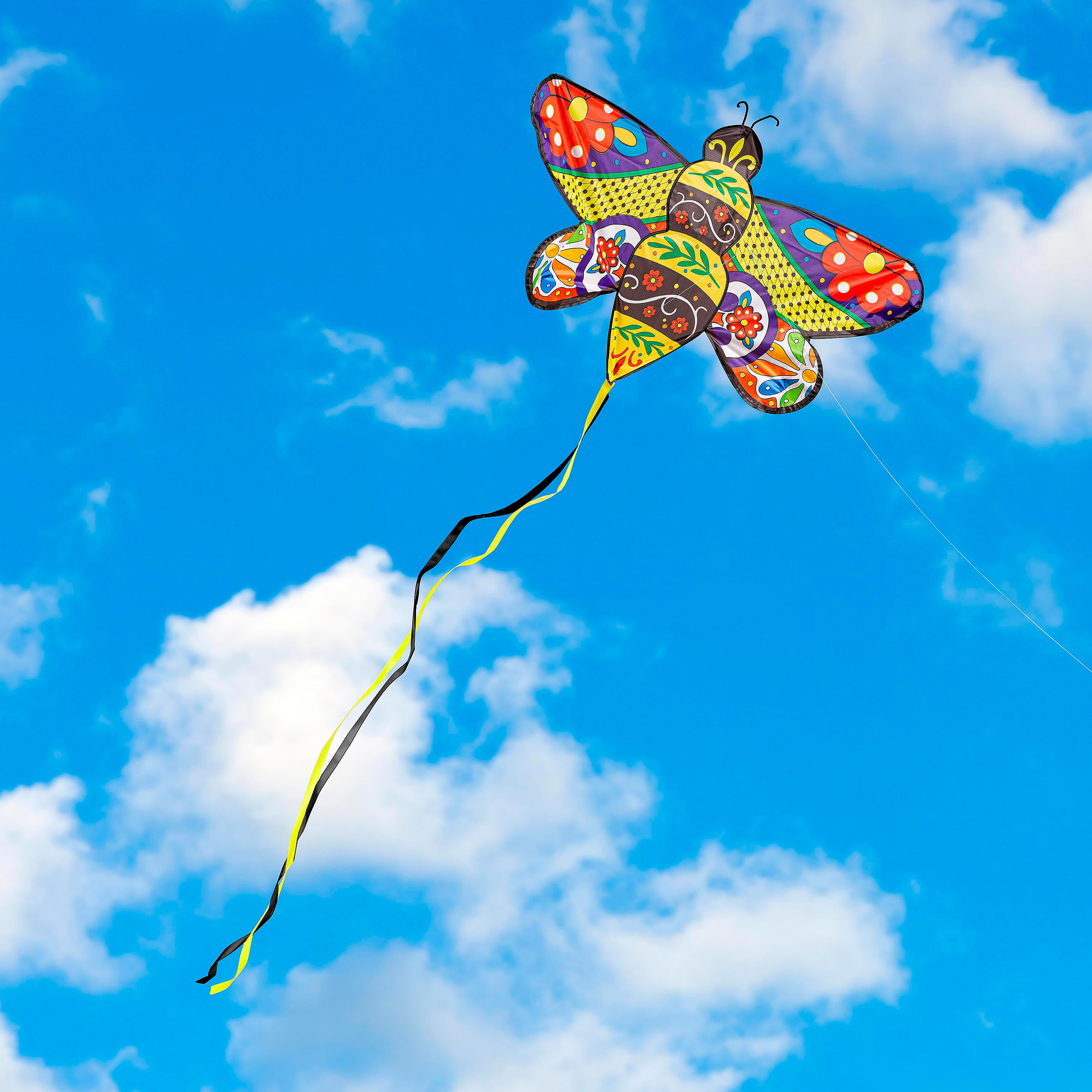 Ever Fliers Talavera Bee Kite with Tail and Reel - Walmart.com