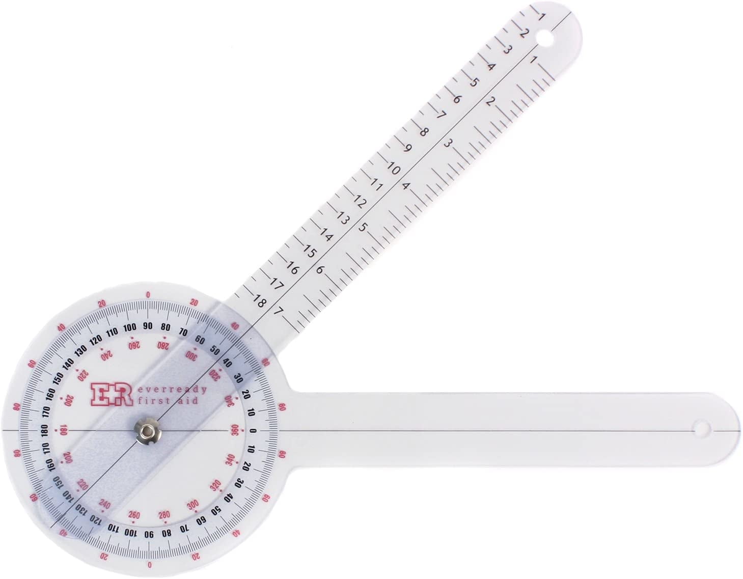 Ever Ready First Aid 12" Plastic 360° Goniometer - Walmart.com