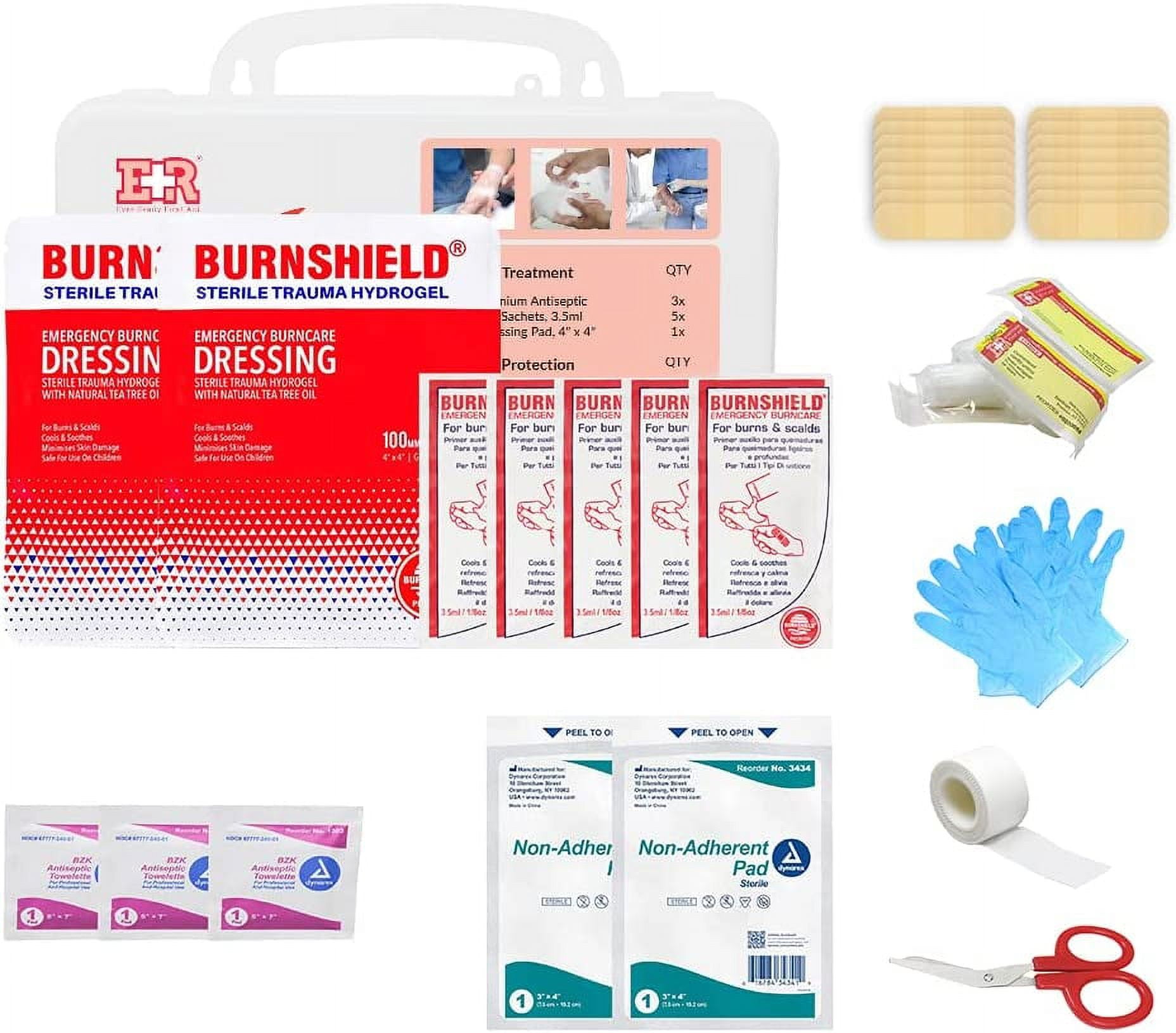 Ever Ready First Aid Basic Burn Kit with Burn Gel & Dressing for Common ...