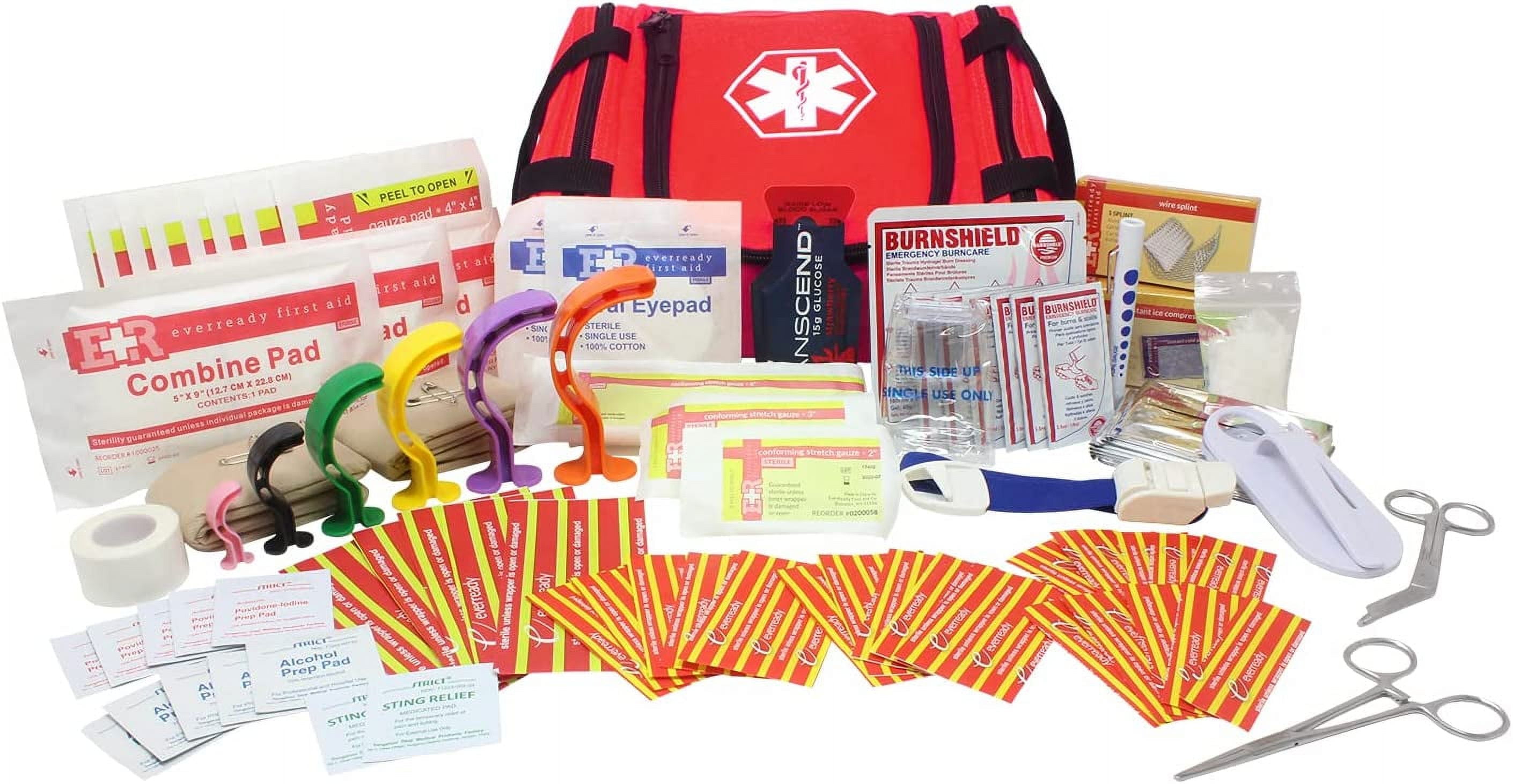 Ever Ready First Aid EMS - Fully Stocked Trauma First Aid Kit with ...