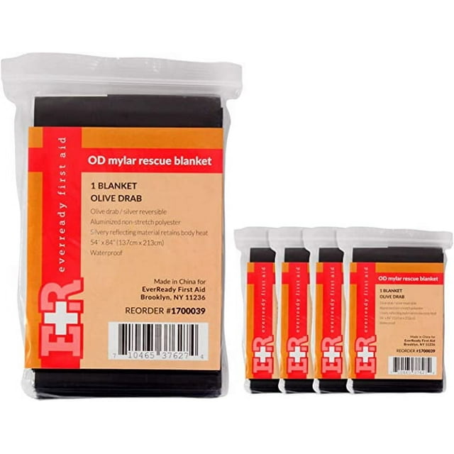 Ever Ready First Aid Emergency Space Mylar Survival Blankets 52" x 84 ...